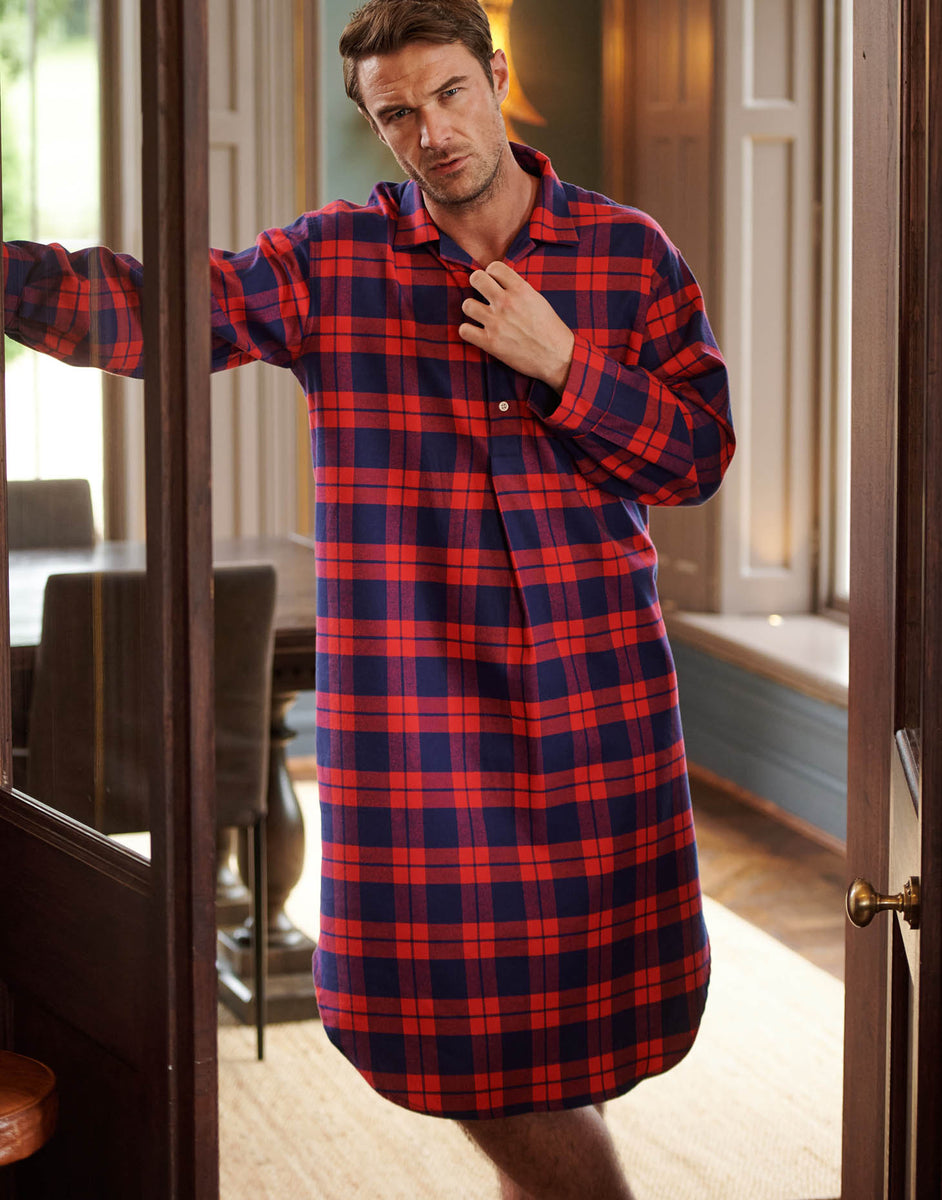 Men's Brushed Cotton Nightshirt – Dumbarton Tartan